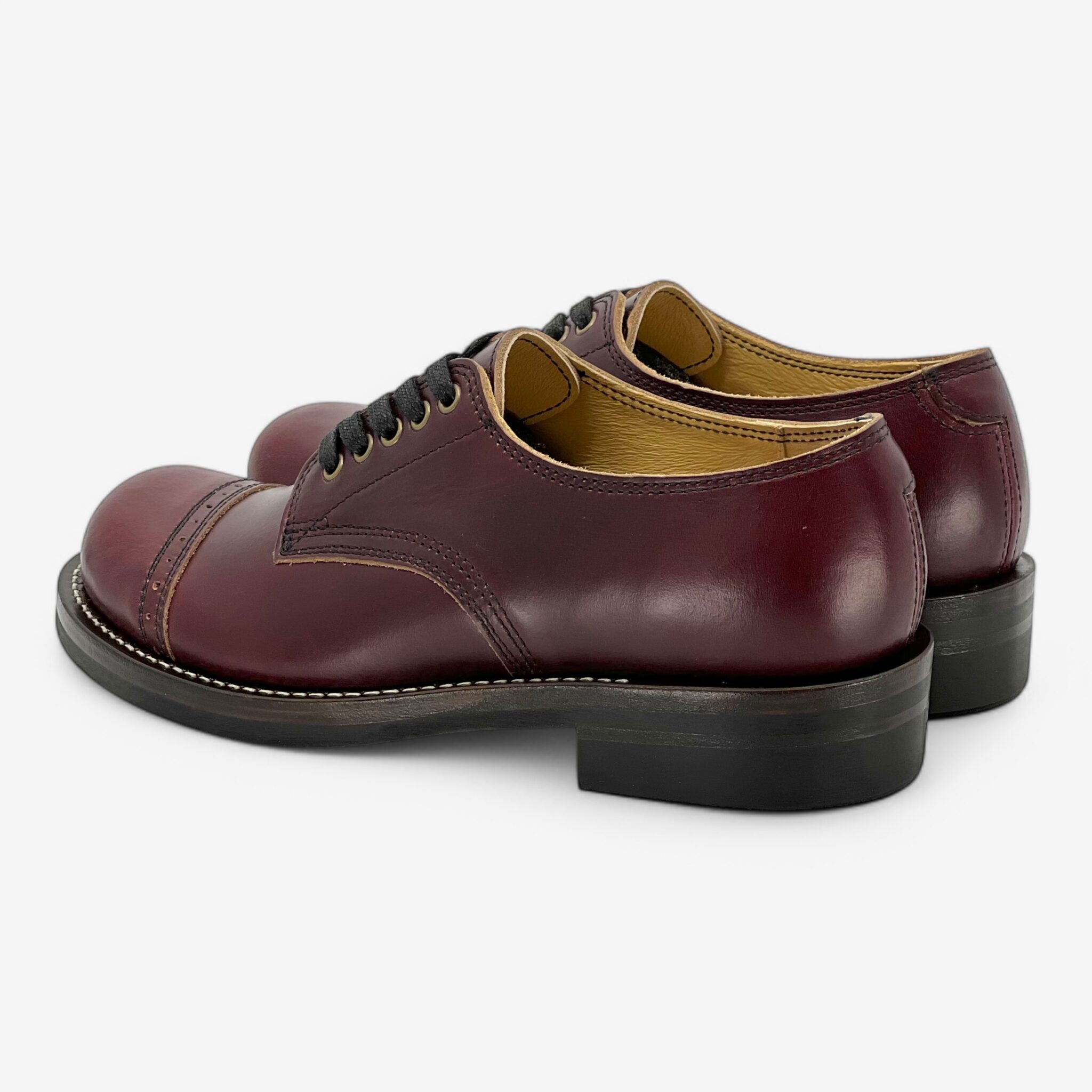 122B CXL Cap-toe Derby Burgundy | Korilla Boots